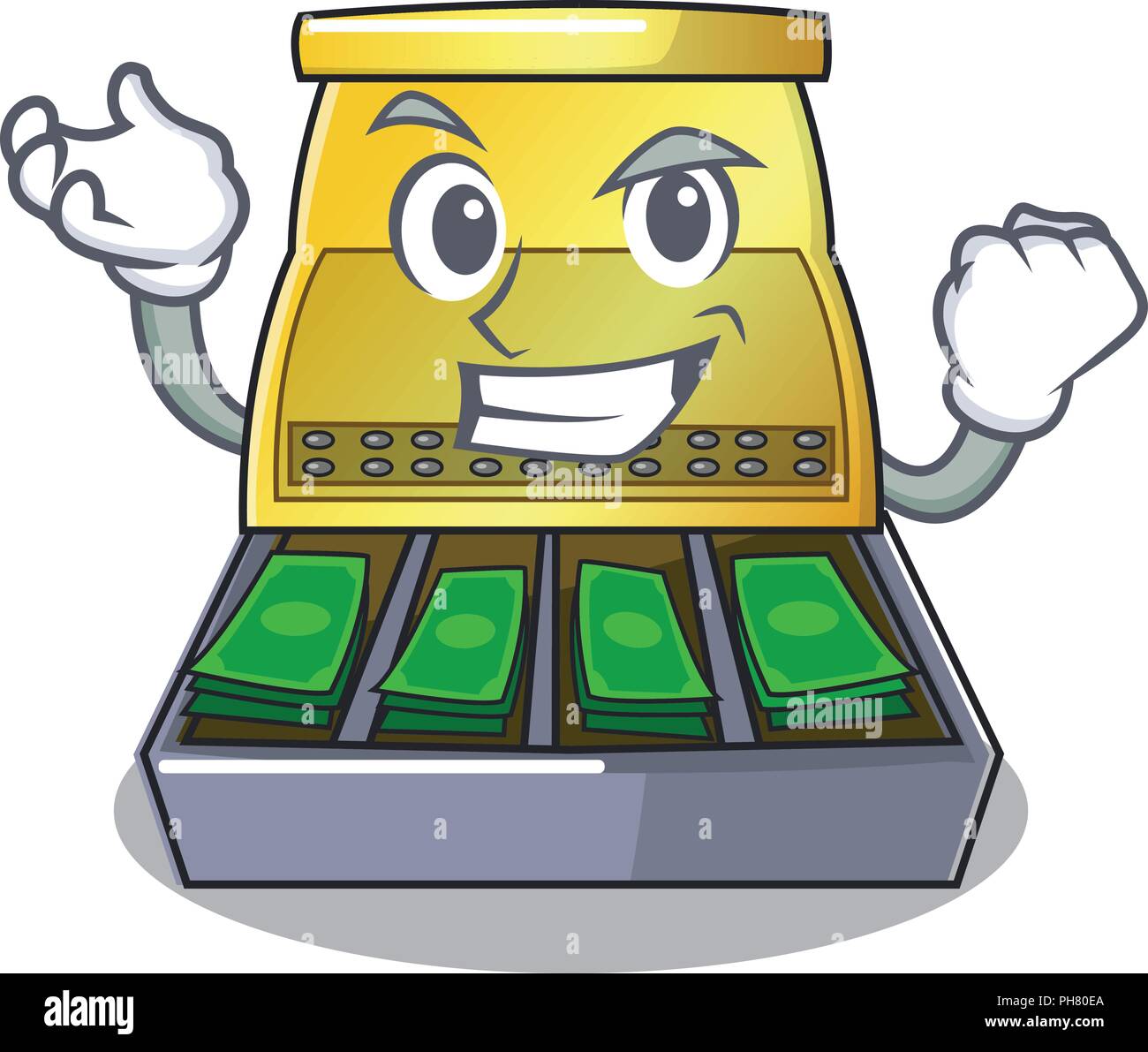 Cartoon Cash Register