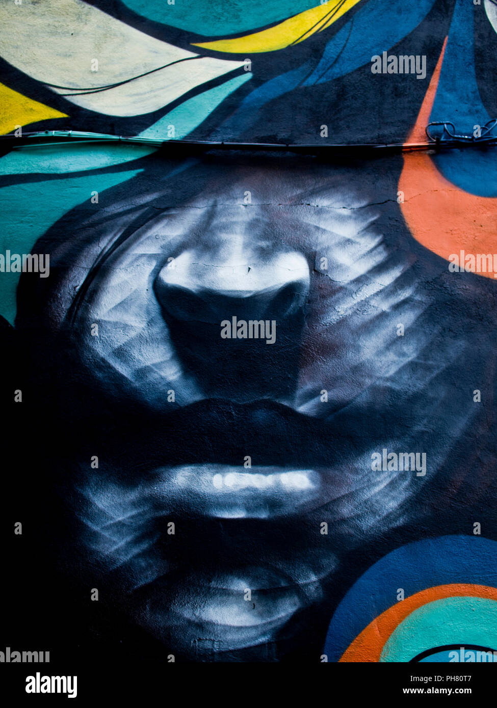 Visages De Graffitis