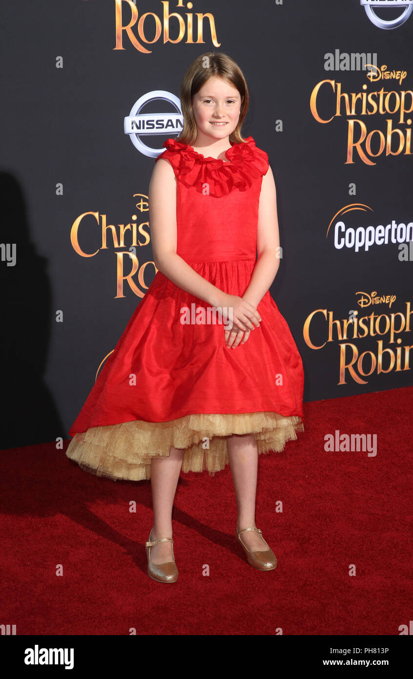 The World Premiere of Disney’s “Christopher Robin” Featuring: Bronte ...
