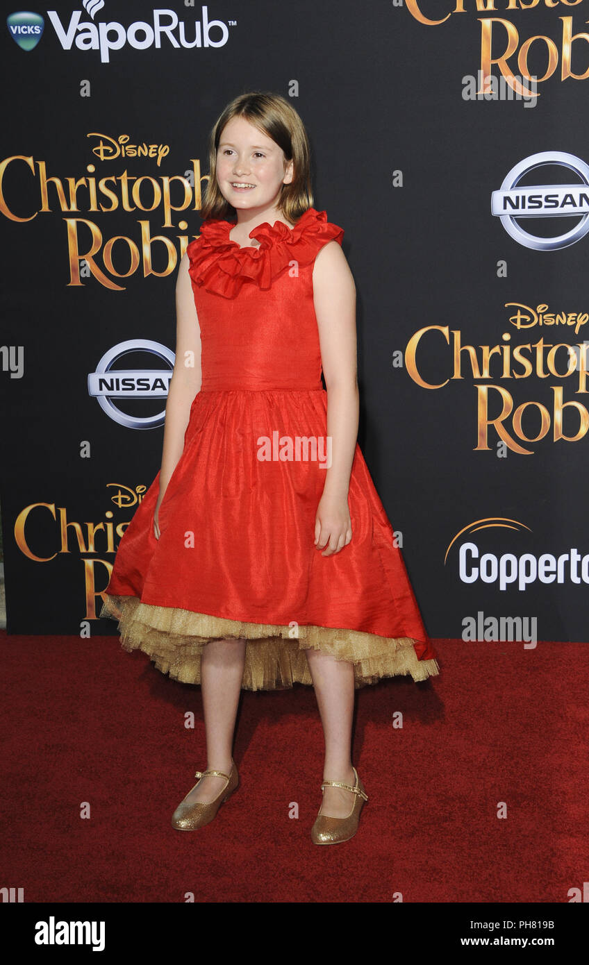 Film Premiere Christopher Robin Featuring: Bronte Carmichael Where: Los ...
