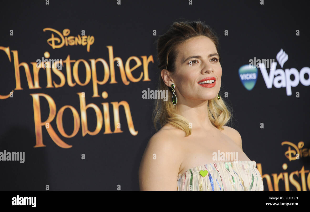 Film Premiere Christopher Robin Featuring: Hayley Atwell Where: Los ...