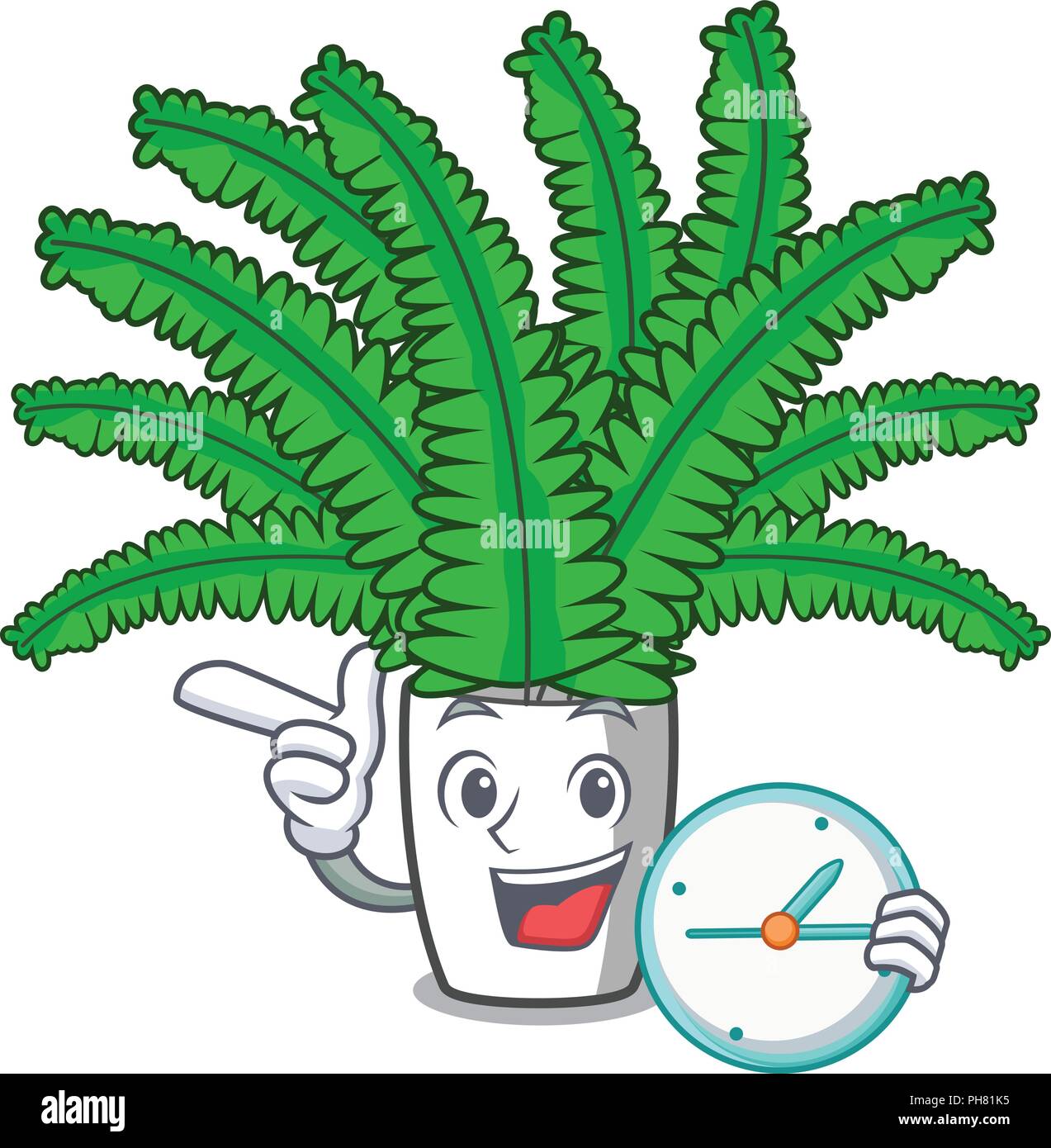 Bracken clock Stock Vector Images - Alamy