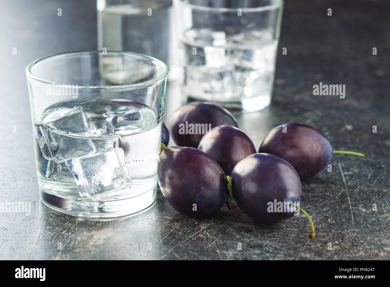 Plum brandy glass hi-res stock photography and images - Alamy