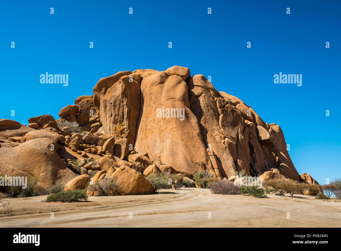 Landscape near the Spitzkoppe, Erongo region, Namibia Stock Photo - Alamy