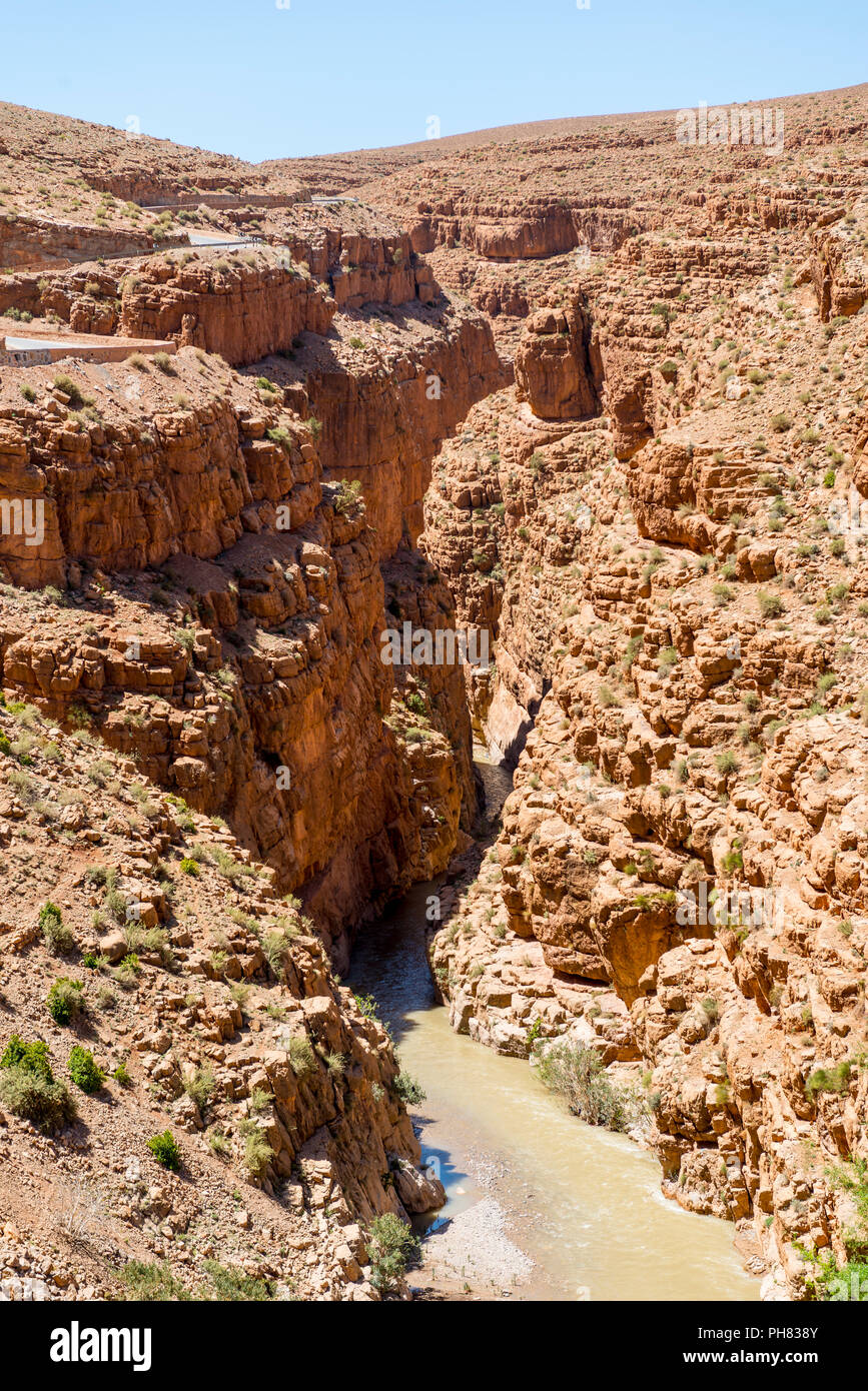 Dades Gorge, gorge with river Oued Dades, Morocco Stock Photo - Alamy
