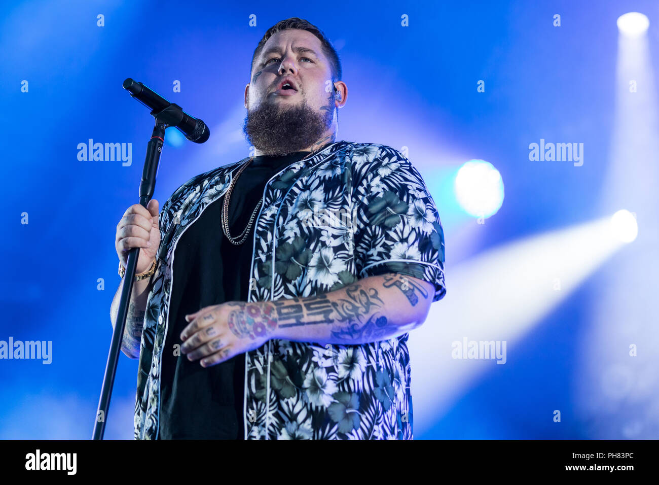 The British blues and soul singer Rag 'n' Bone Man live at the 28th ...