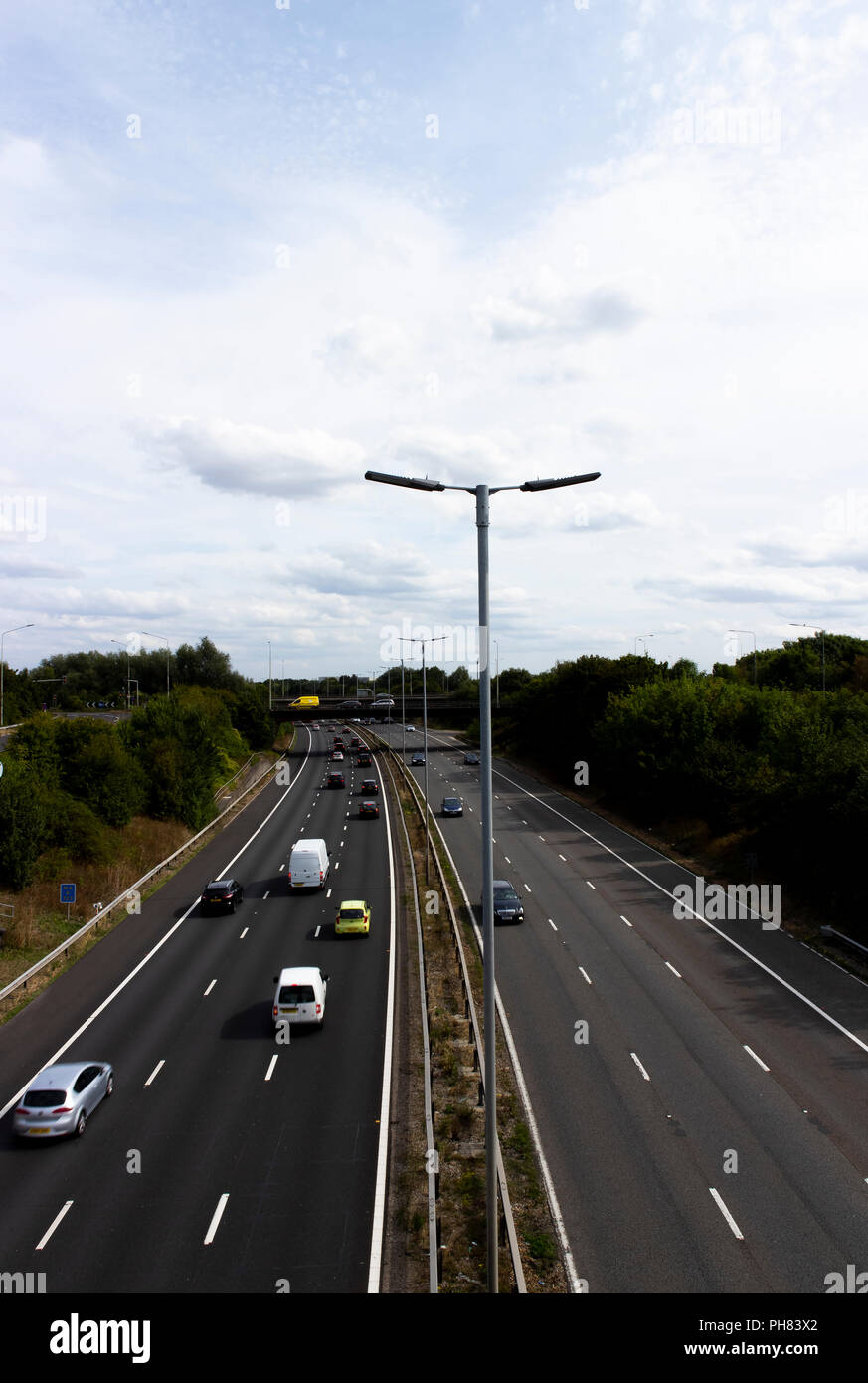 M4 motorway at junction 12, road run between London and Wales and is ...