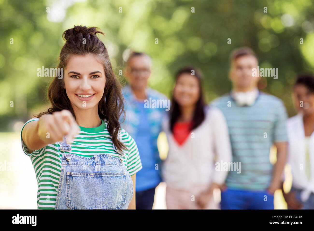 group of happy international friends outdoors Stock Photo - Alamy