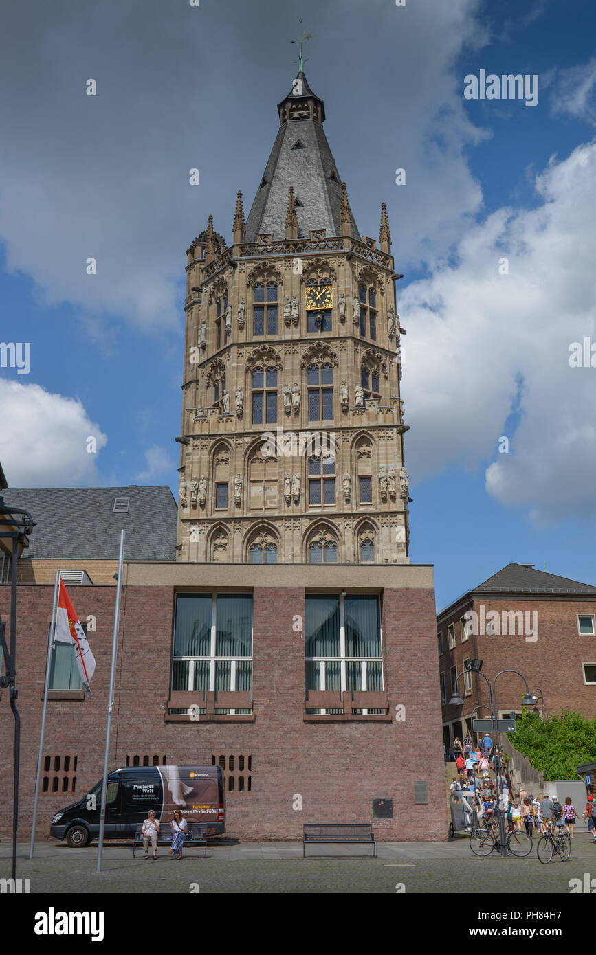 Alter Markt, Altes Rathaus, Koeln, Nordrhein-Westfalen, Deutschland ...