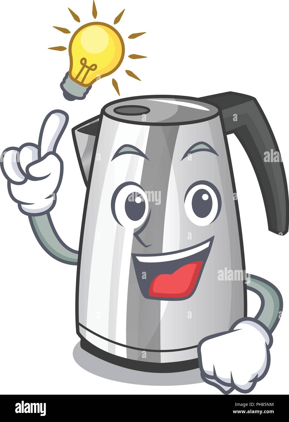 Have an idea mascot cartoon household kitchen electric kettle vector ...