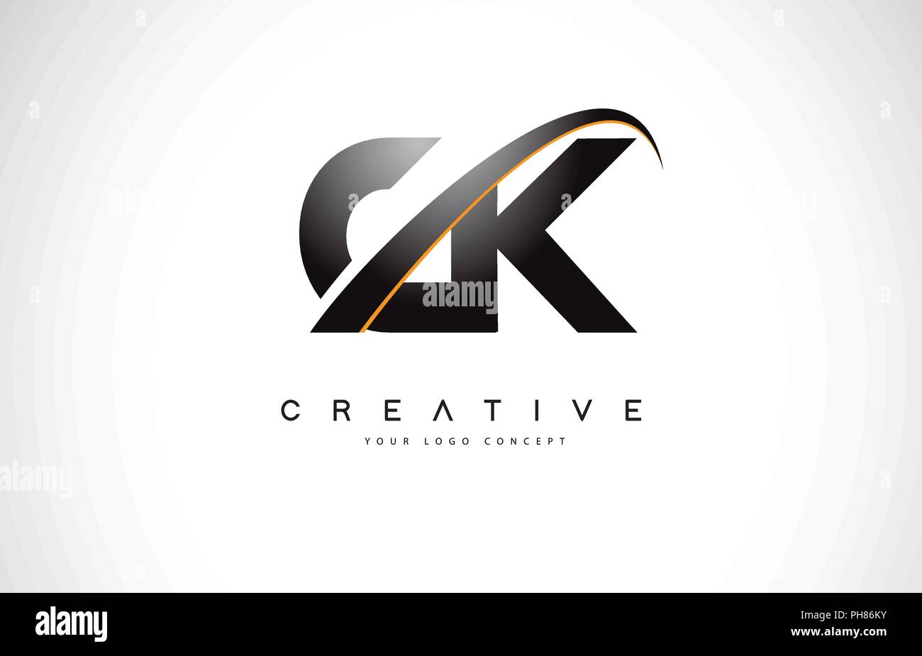 Ck text logo Stock Vector Images - Alamy