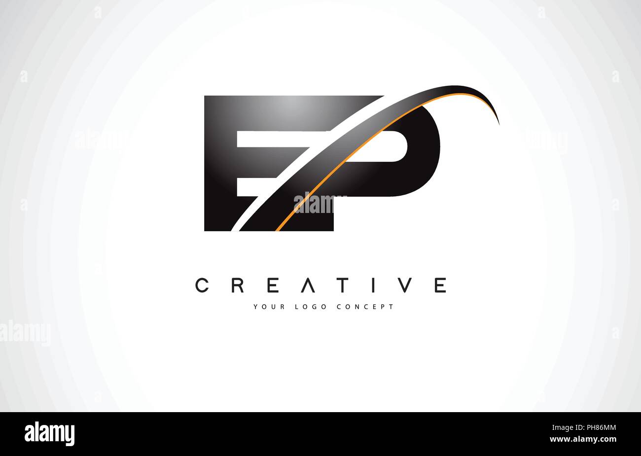 EP E P Swoosh Letter Logo Design with Modern Yellow Swoosh Curved Lines ... EP E P Swoosh Letter Logo Design with Modern Yellow Swoosh Curved Lines ...