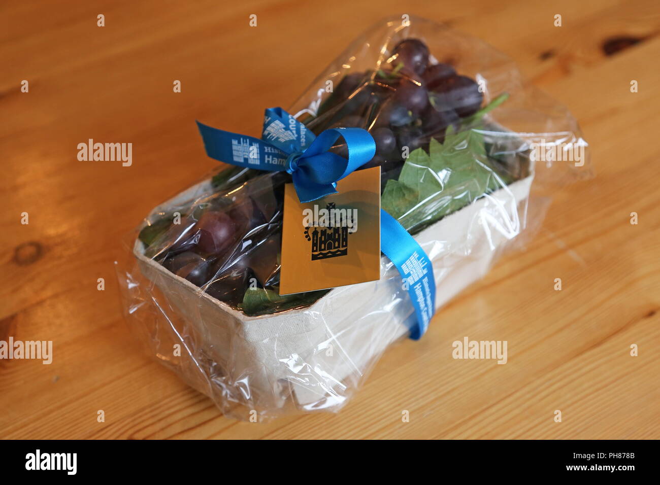 Black Hamburg (Vitis vinifera) grapes from the Great Vine, Hampton ...