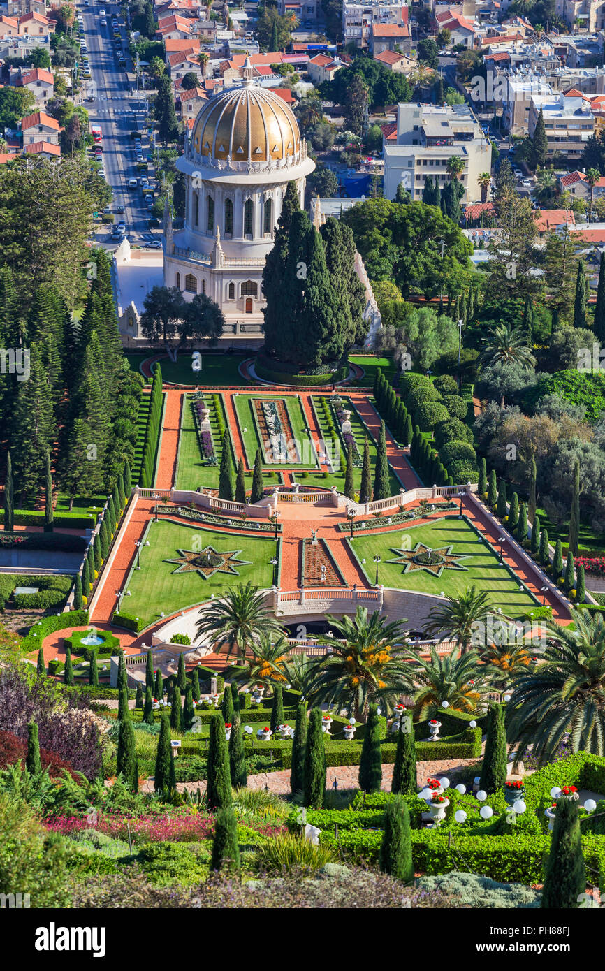 Bahai gardens haifa hi-res stock photography and images - Alamy