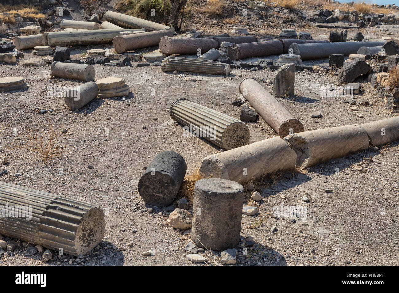Ancient ruins of Hippos (Soussita), Israel Stock Photo - Alamy