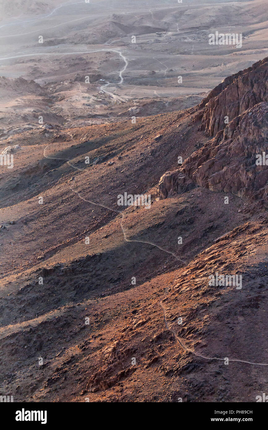 Sunrise, Mount Sinai, Gabal Musa, Sinai peninsula, Egypt Stock Photo ...