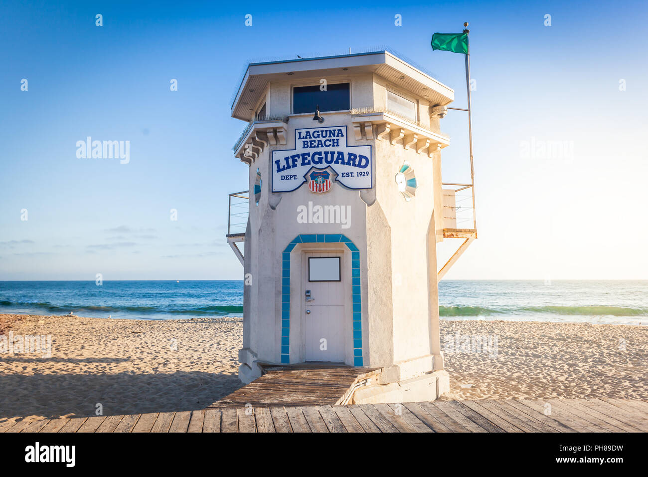 Lifeguard tower in laguna hi-res stock photography and images - Alamy