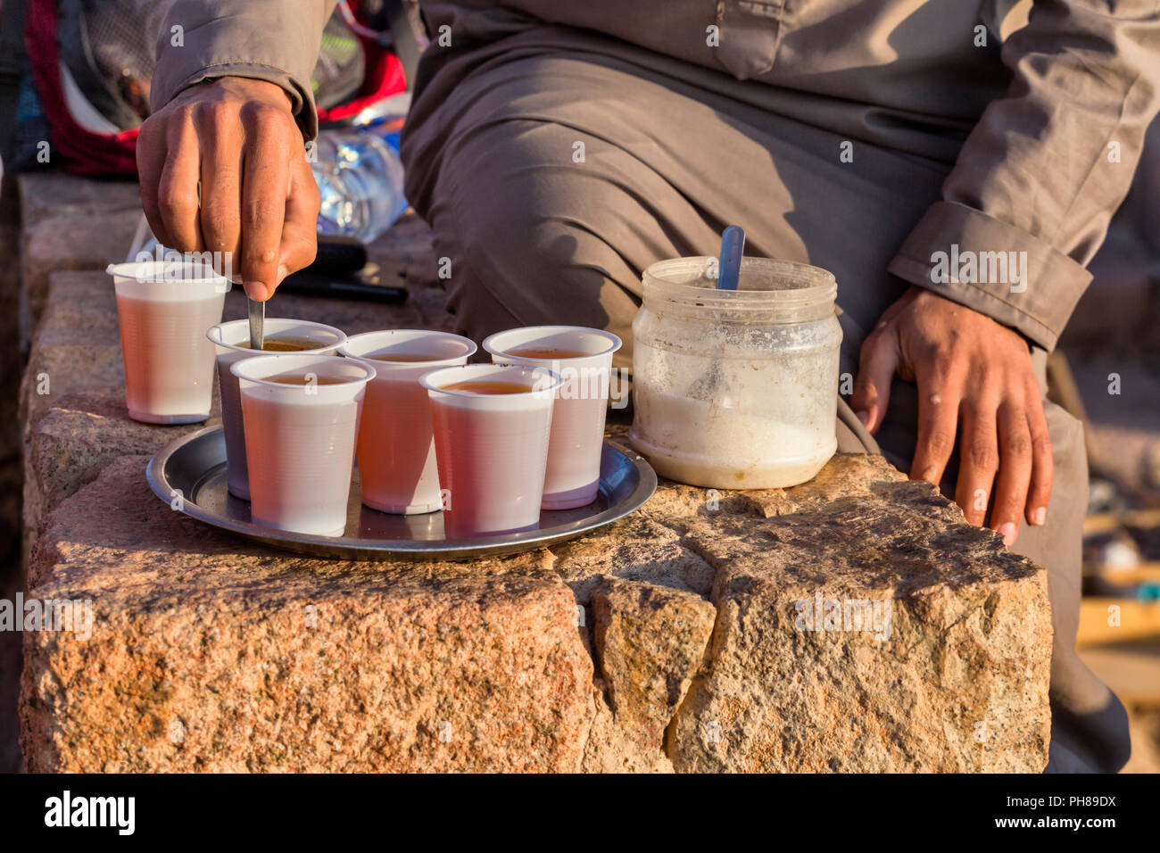 Sunrise, Mount Sinai, Gabal Musa, Sinai peninsula, Egypt Stock Photo ...