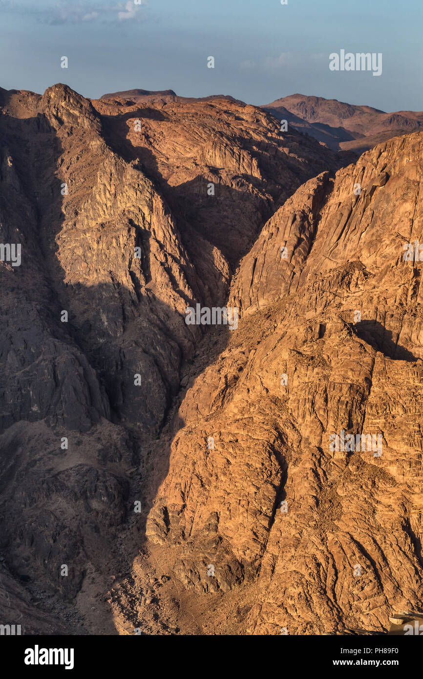 Sunrise, Mount Sinai, Gabal Musa, Sinai peninsula, Egypt Stock Photo ...