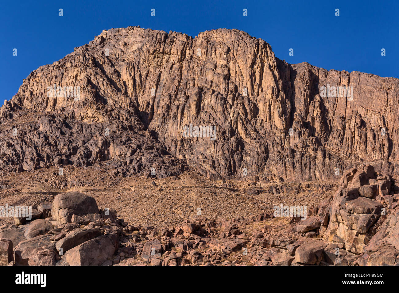 Sunrise, Mount Sinai, Gabal Musa, Sinai peninsula, Egypt Stock Photo ...