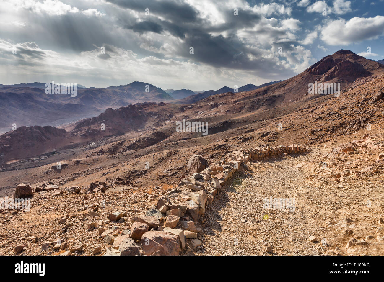 Sunrise, Mount Sinai, Gabal Musa, Sinai peninsula, Egypt Stock Photo ...