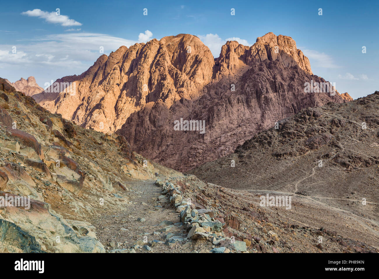 Sunrise, Mount Sinai, Gabal Musa, Sinai peninsula, Egypt Stock Photo ...