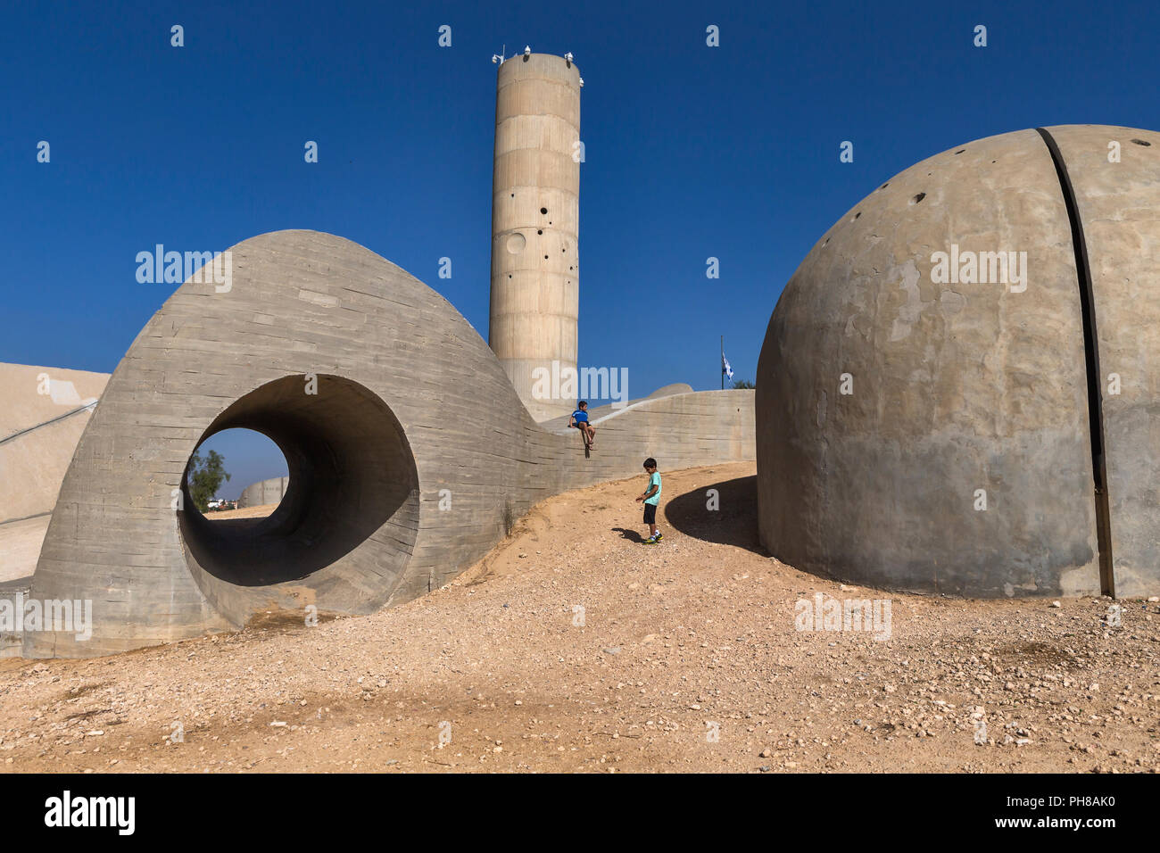 Monument to Negev brigade (1968), Beer Sheba, Israel Stock Photo - Alamy