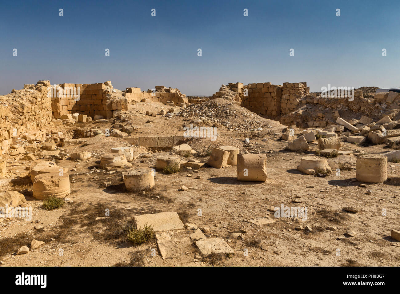 Rehovot ha Negev, Roman dead city, Negev desert, Israel Stock Photo - Alamy