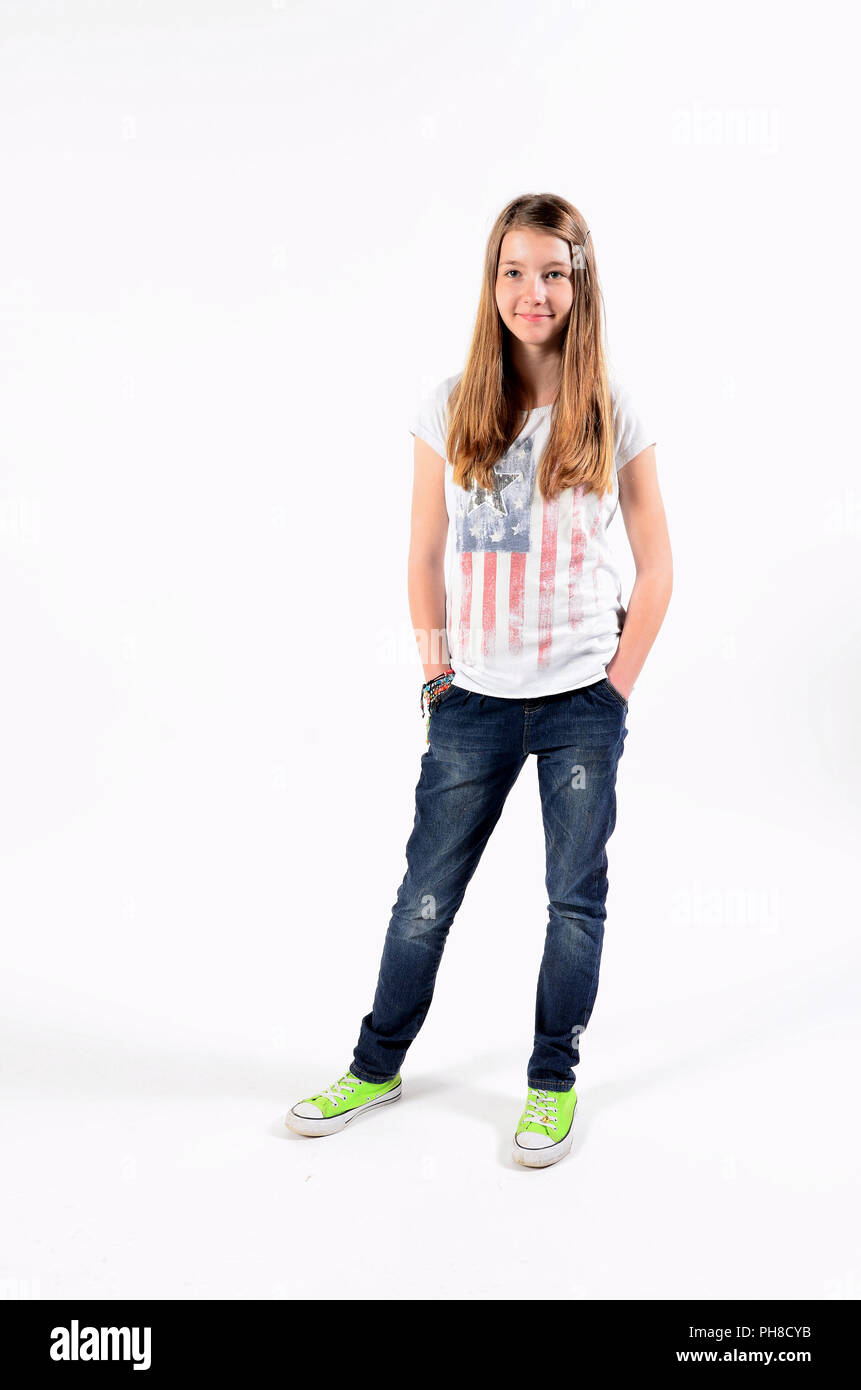 Cool girl teen Stock Photo - Alamy