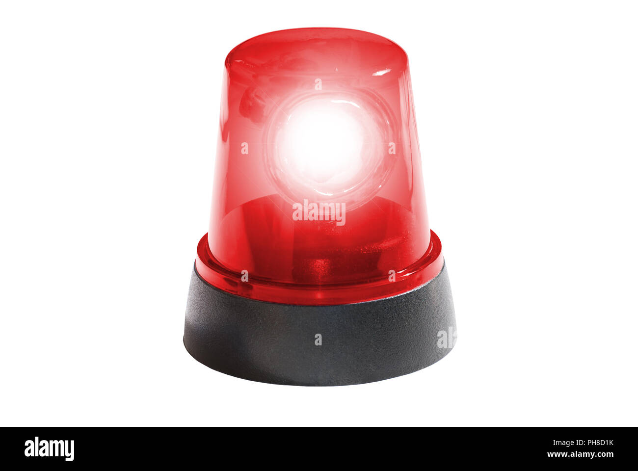 Red and white rotating beacon hi-res stock photography and images - Alamy