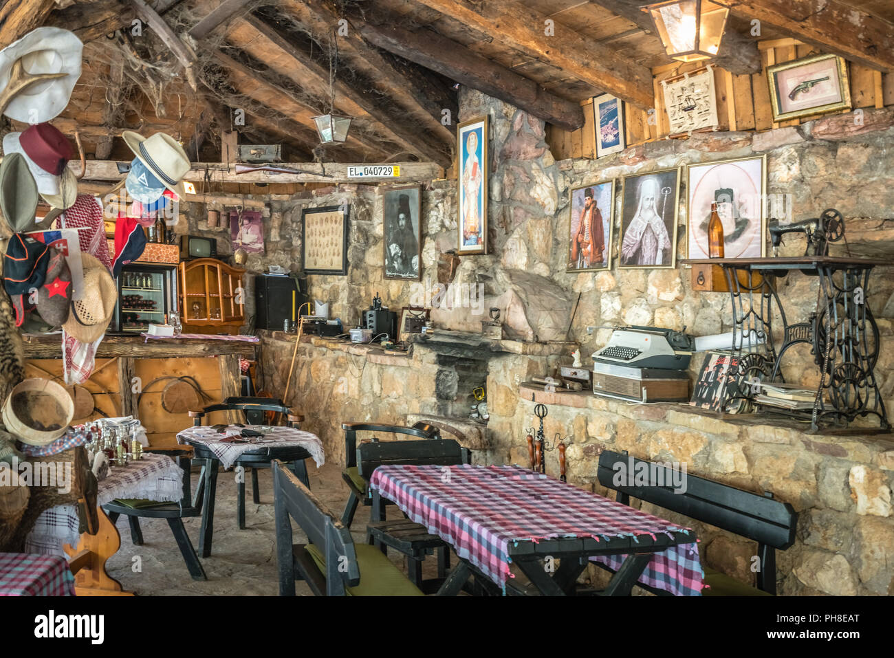 Krapina, Montenegro - April 2018 : Interior of serbian Balkan ...