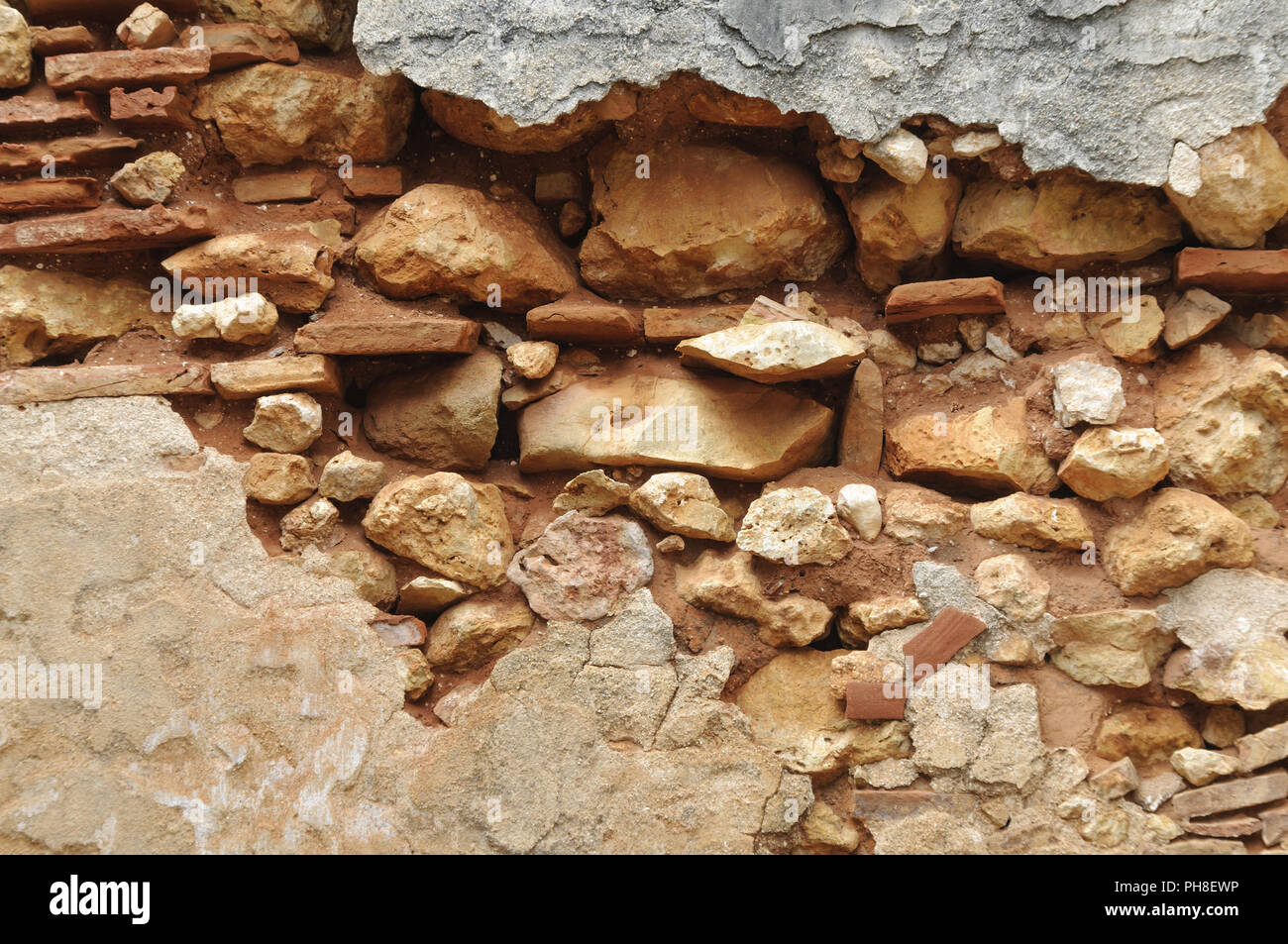 Wall with textured effect Stock Photo - Alamy