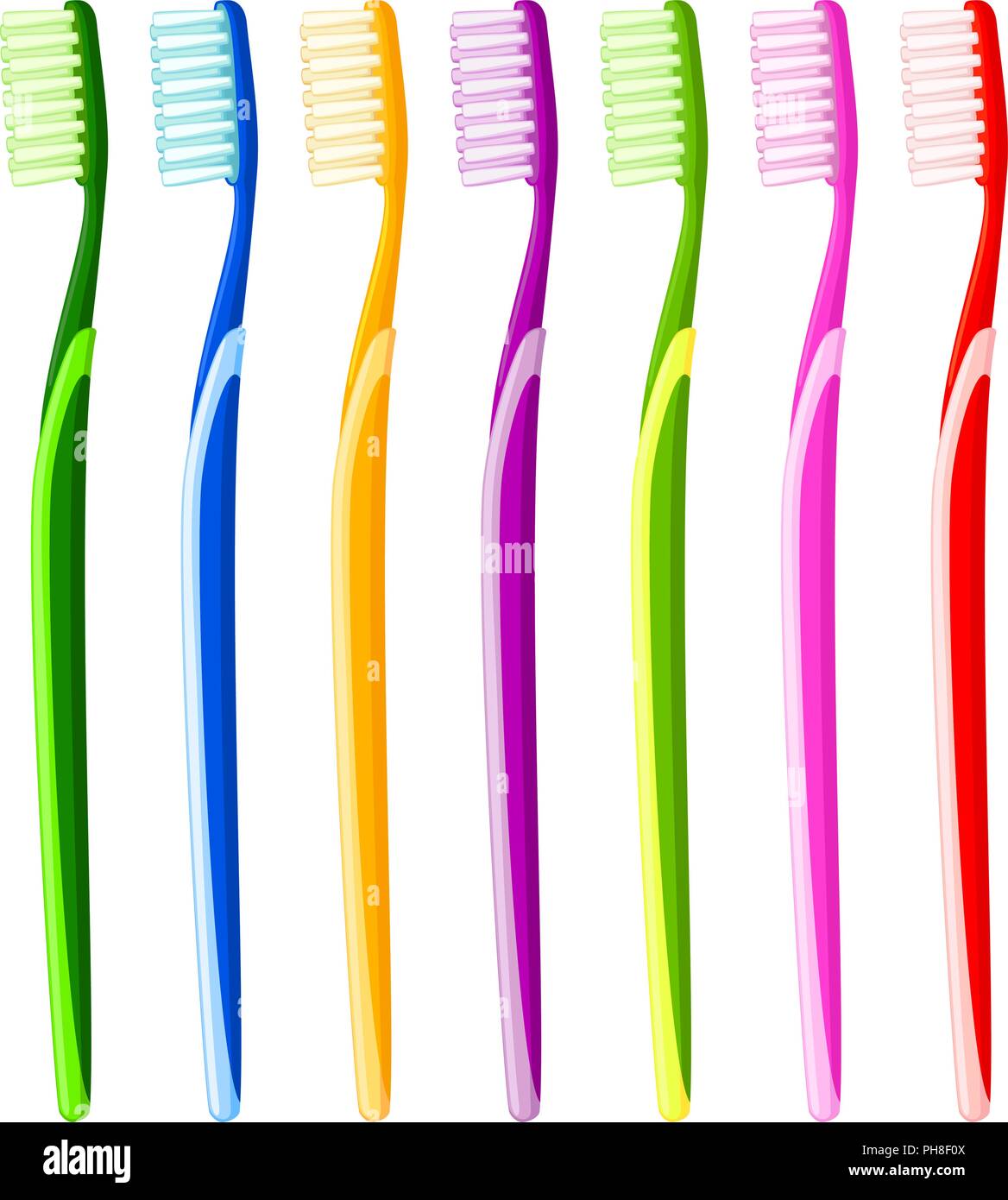 Fresh toothbrush Stock Vector Images - Alamy