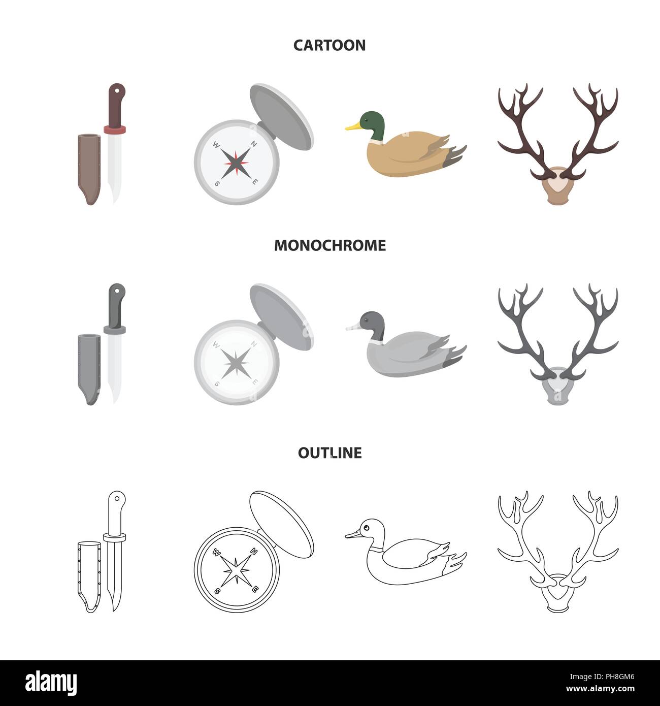 Decoy hunting Stock Vector Images - Alamy