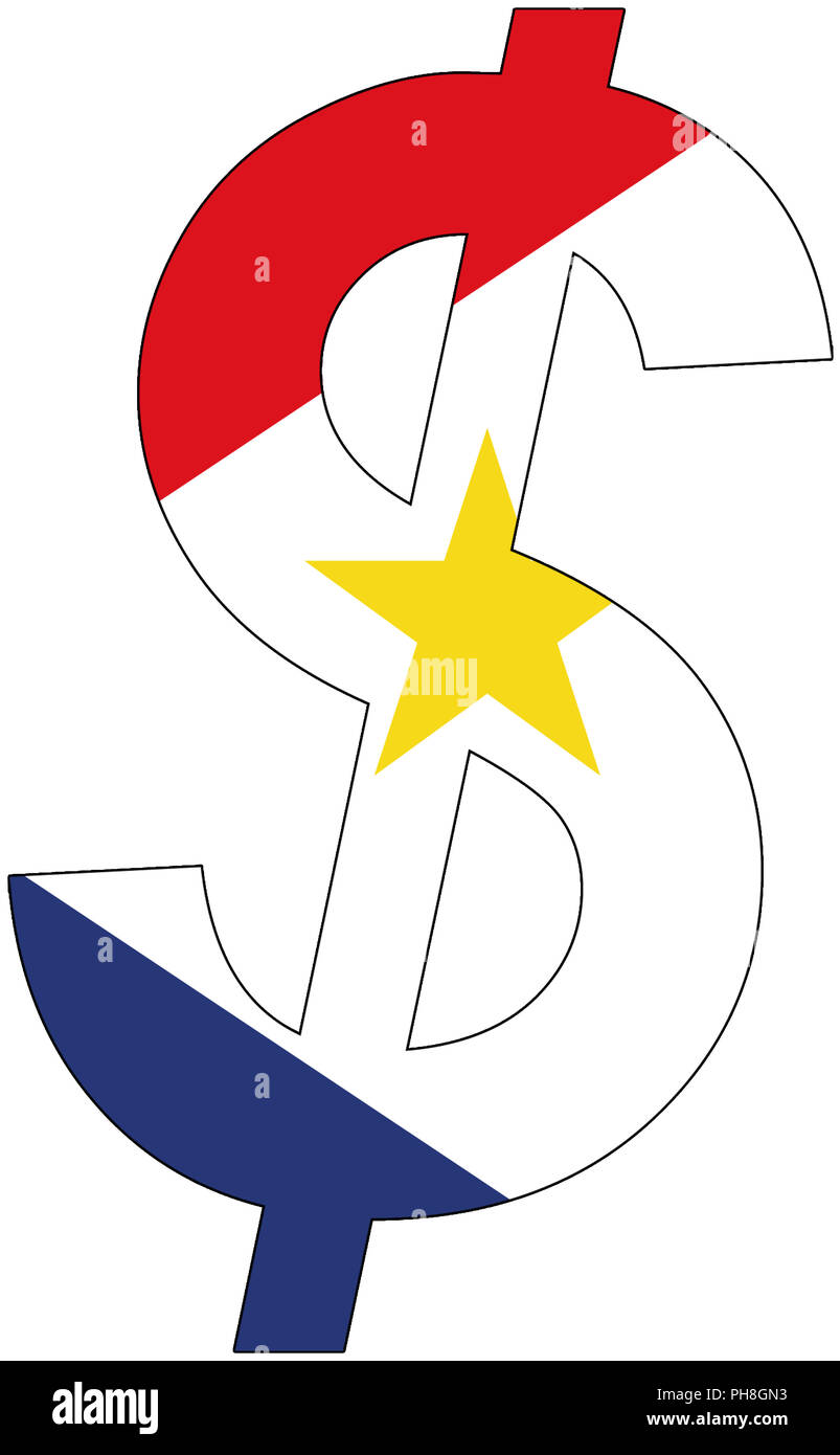 dollar - flag of saba Stock Photo - Alamy