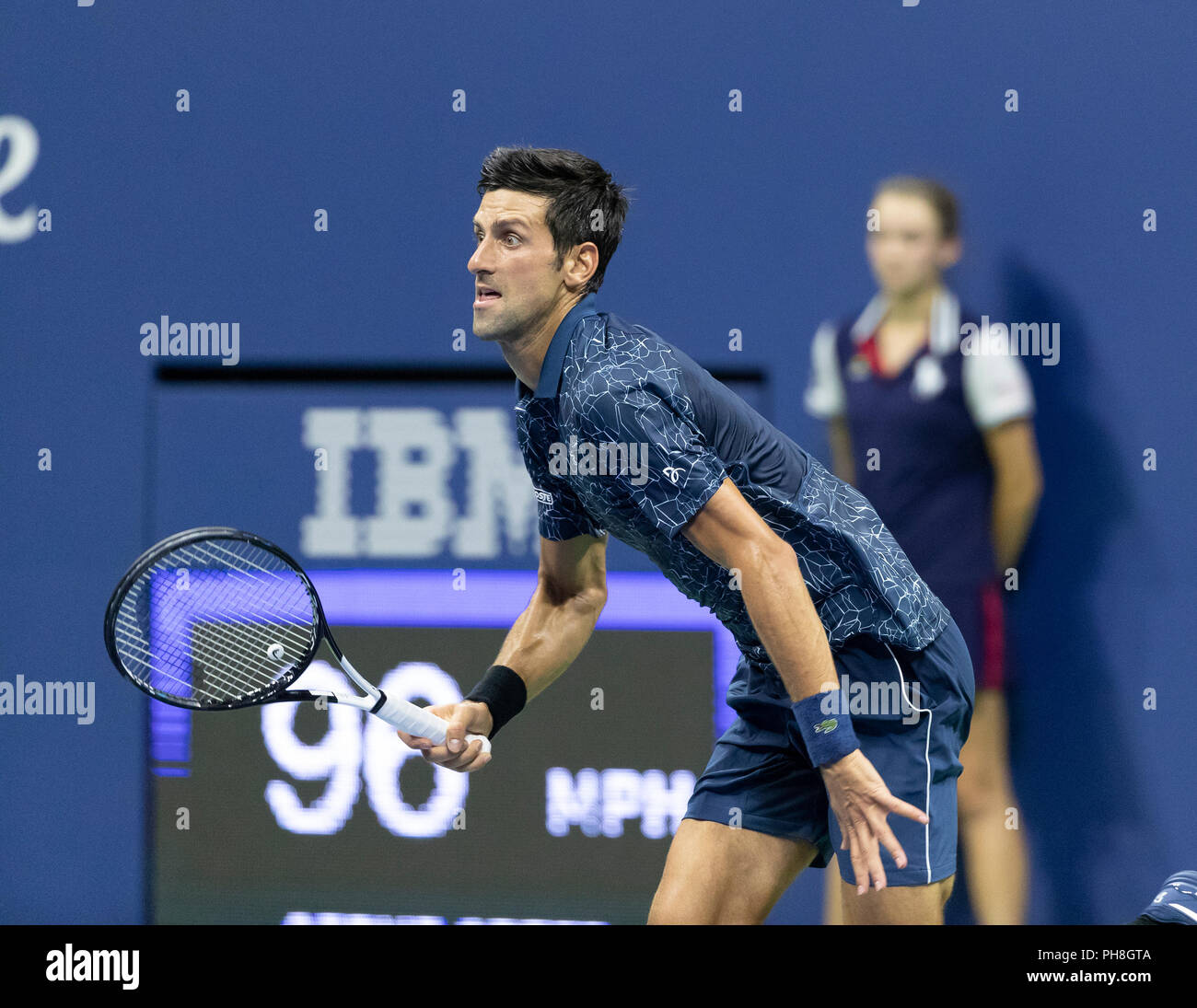 New York, United States. 30th Aug, 2018. Novak Djokovic of Serbia ...