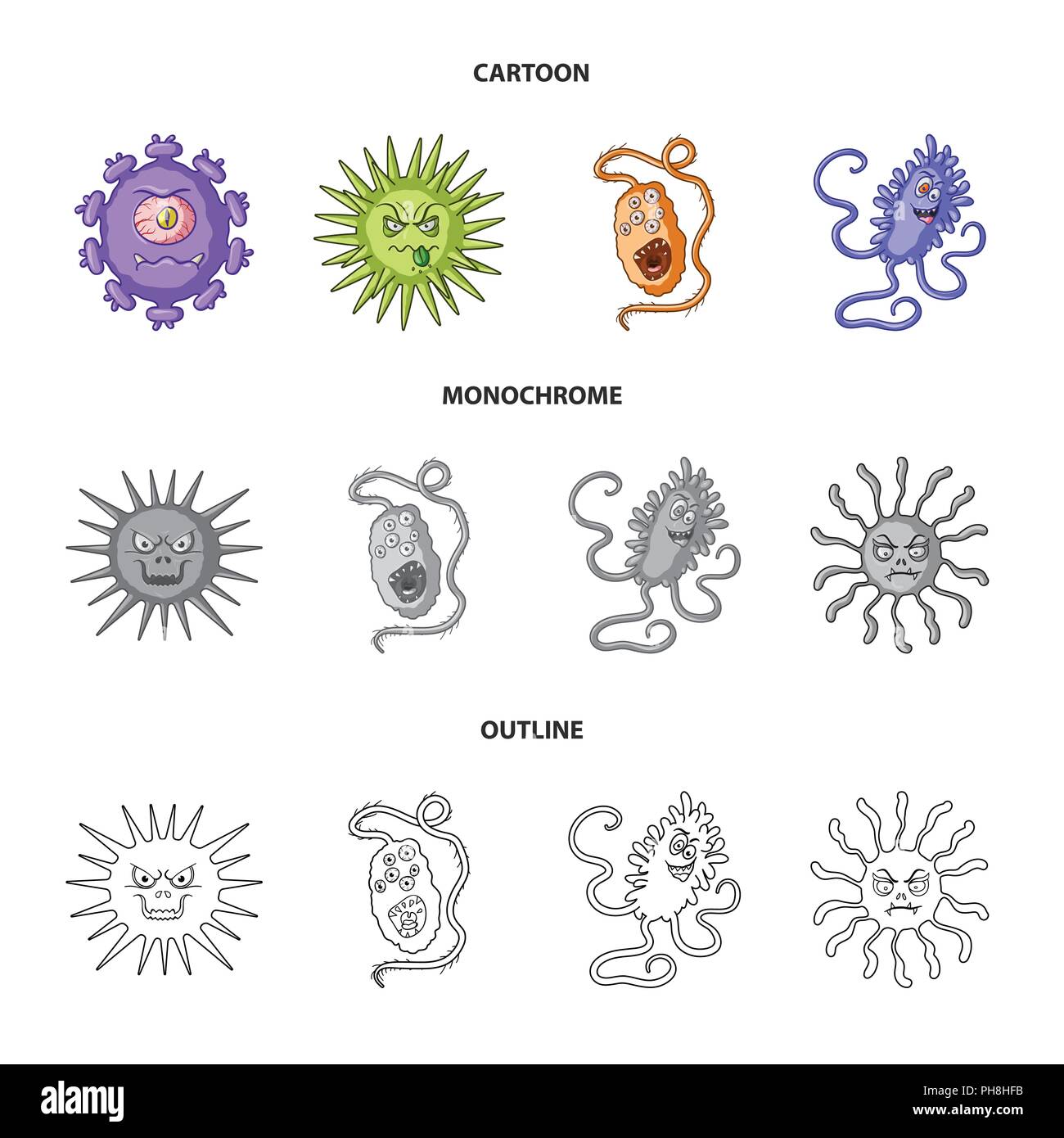 Three Types Of Bacteria