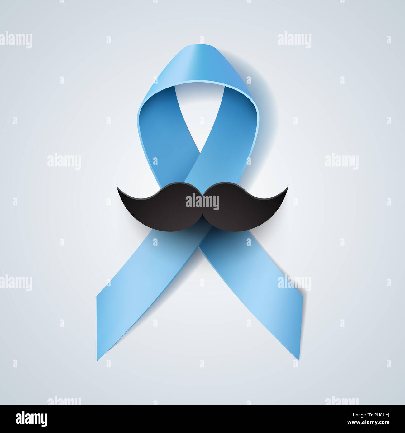 Prostate cancer ribbon awareness Stock Photo - Alamy