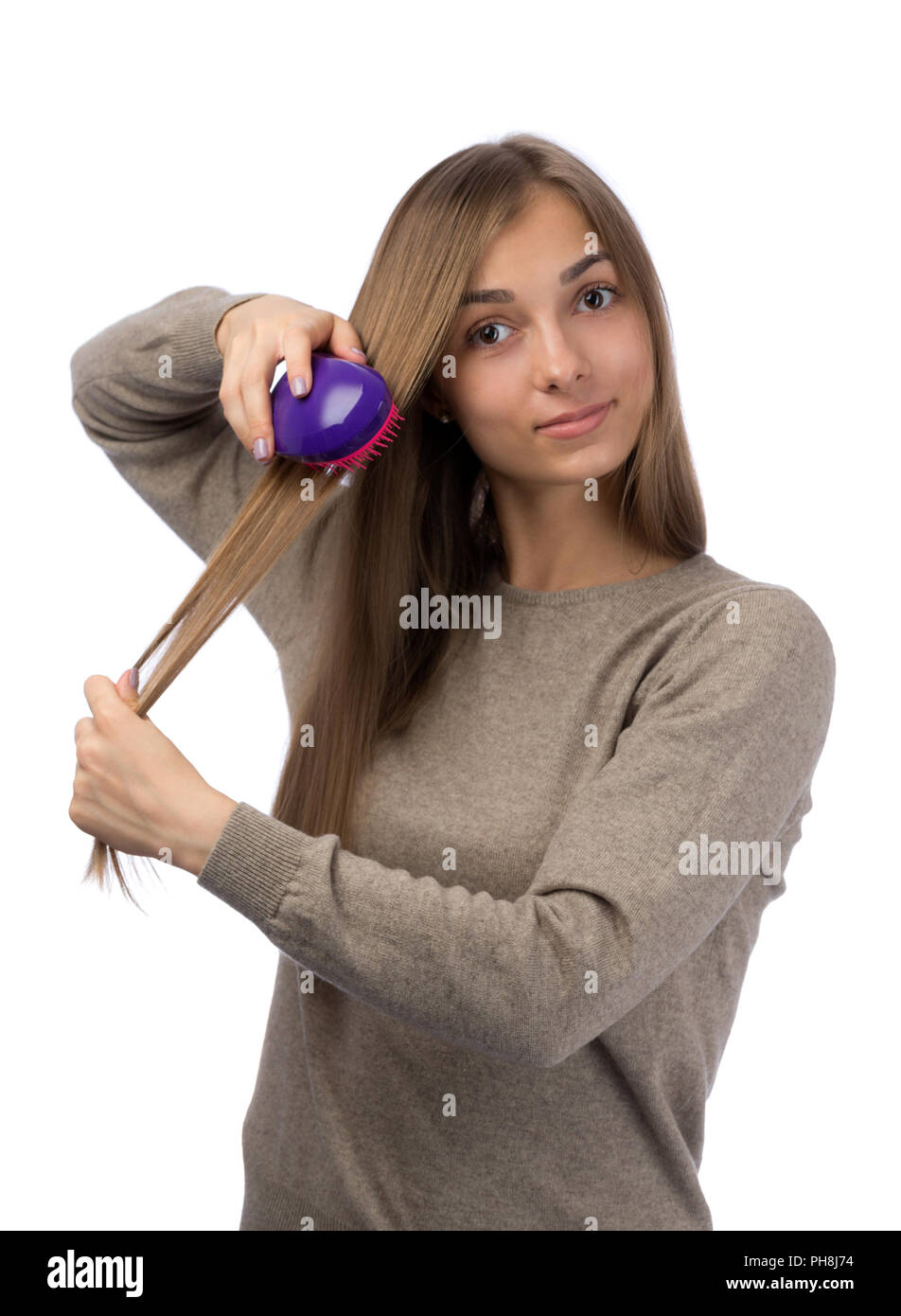 Girl comb hi-res stock photography and images - Alamy