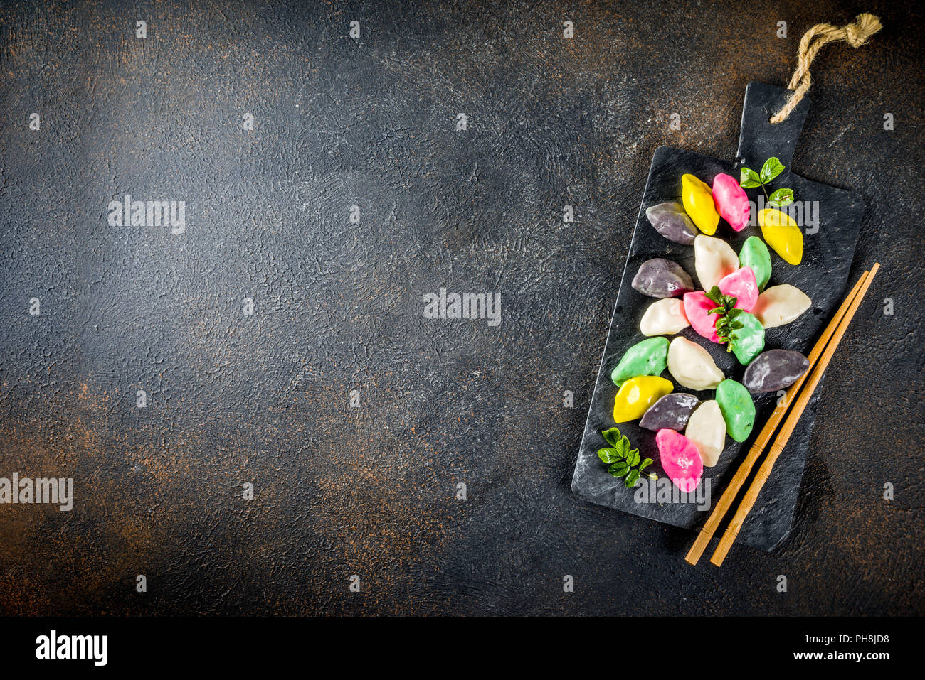 Traditional Chuseok day food, Korean Half-moon Shaped Rice Cake ...