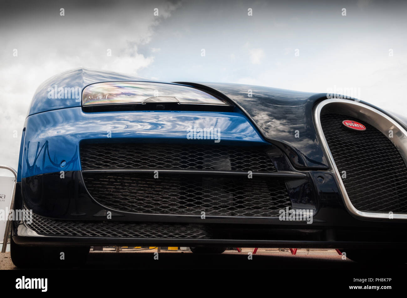 Italy - porto cervo - August 19, 2018 : front view of the super car ...