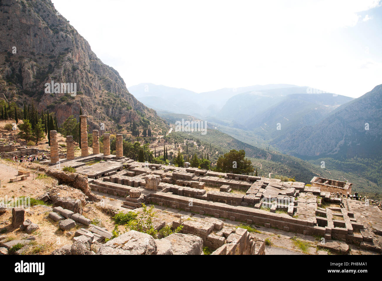 Temple of Apollo, Sanctuary of Apollo, Delphi archaeological site ...