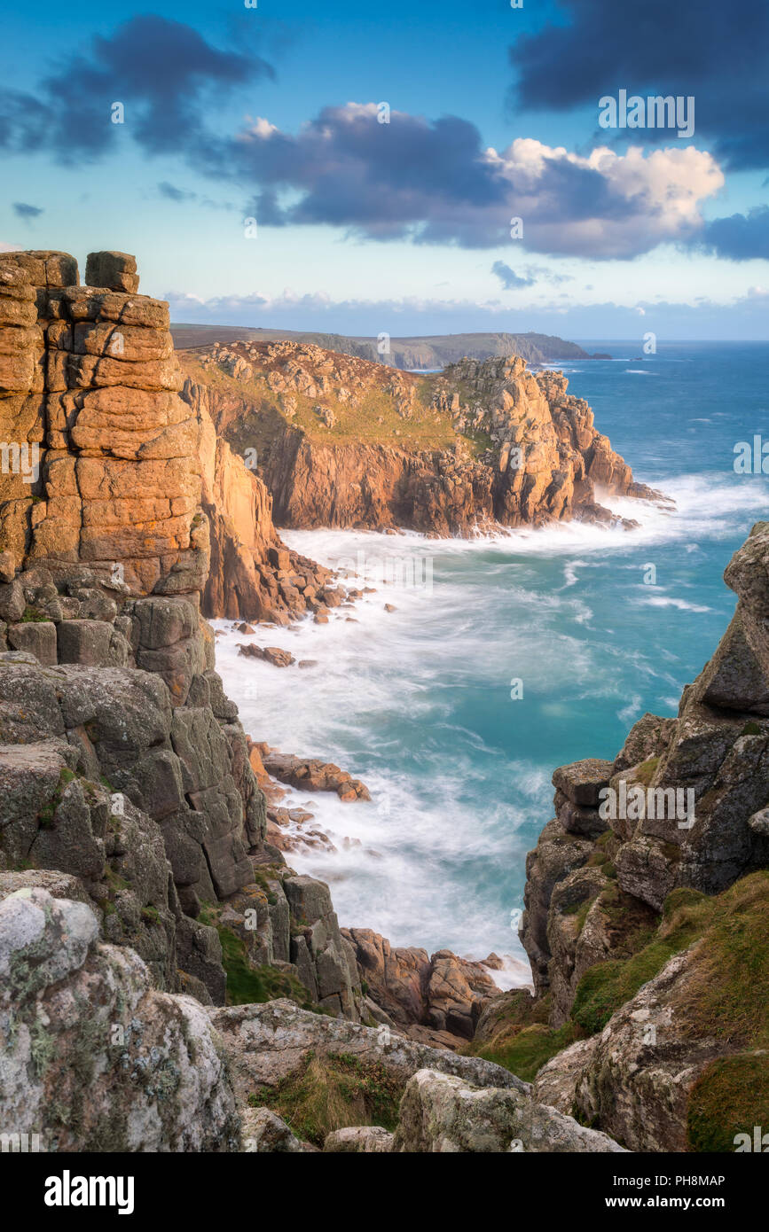 Land's End cliffs Stock Photo - Alamy