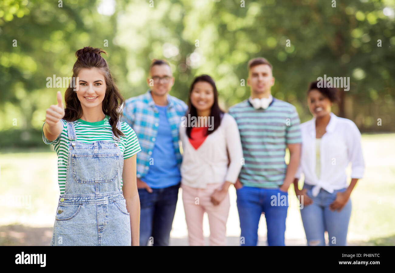 group of happy international friends outdoors Stock Photo - Alamy