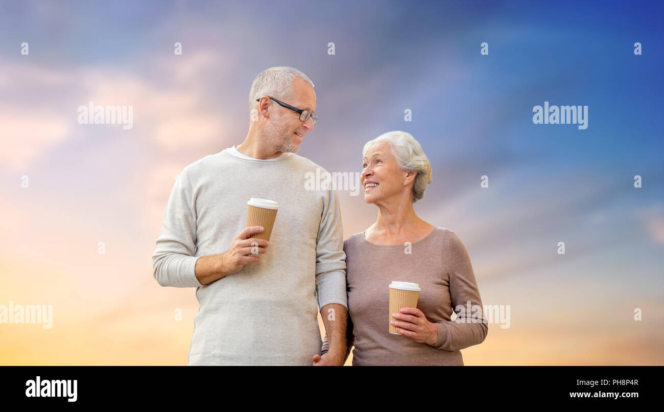 Couple talking over coffee hi-res stock photography and images - Alamy