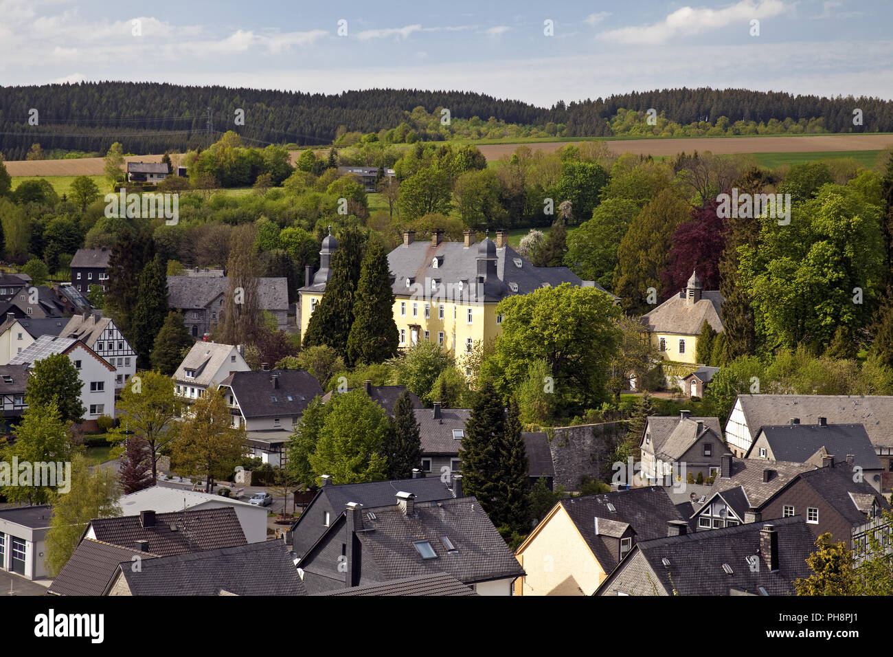 Castle Antfeld, Olsberg, Sauerland, Germany Stock Photo - Alamy