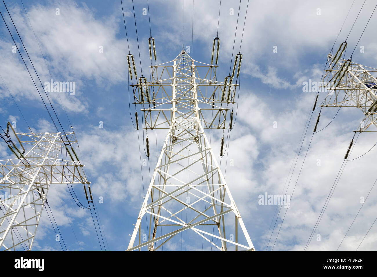 High voltage transmission lines hi-res stock photography and images - Alamy