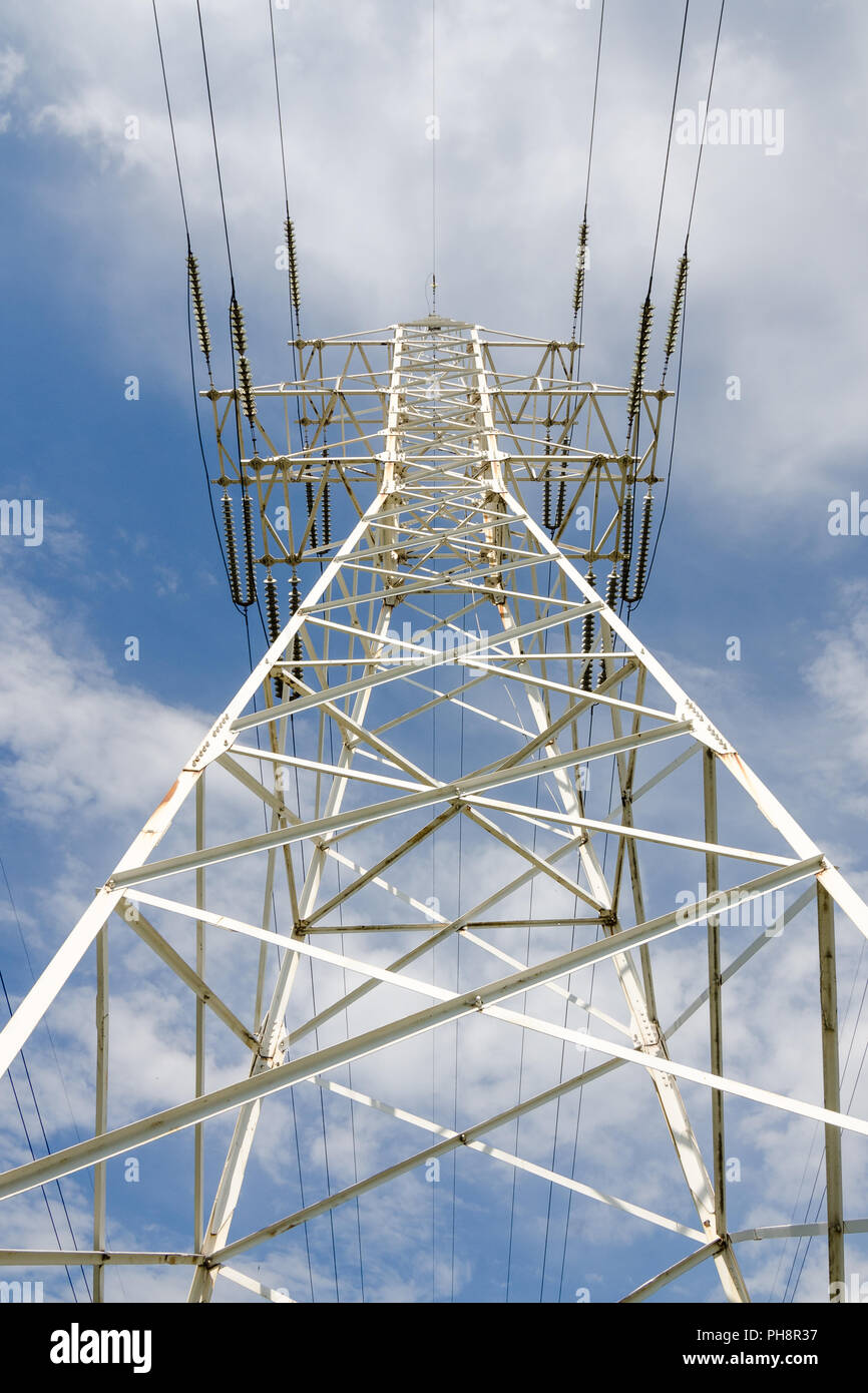high voltage transmission line Stock Photo - Alamy