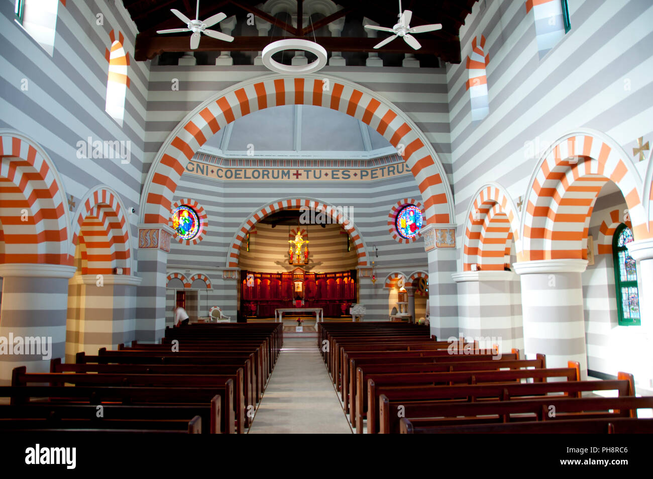 GERALDTON, AUSTRALIA - August 21, 2018: Interior of St Francis Xavier ...