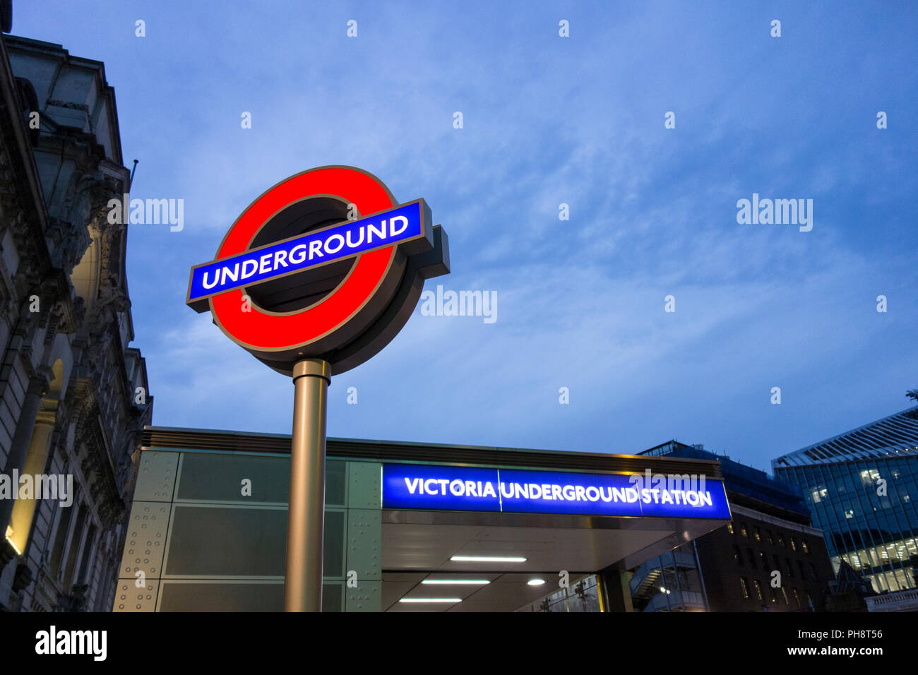 Victoria Underground Station Entrance High Resolution Stock Photography ...